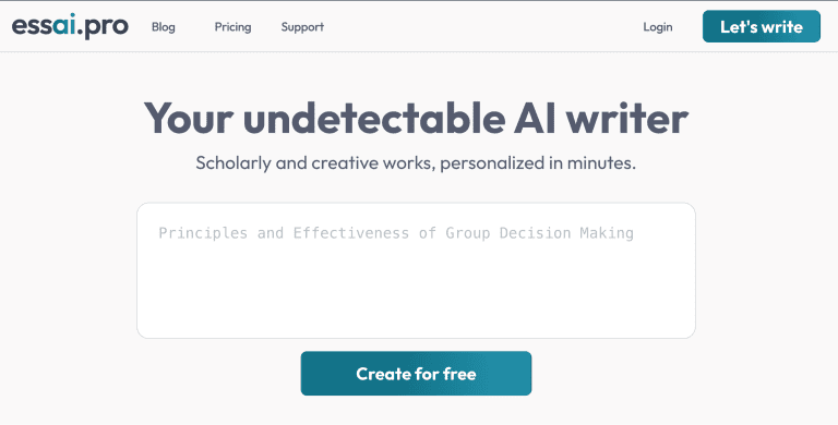 EssaiPro: Your Stress-Free Writing Solution